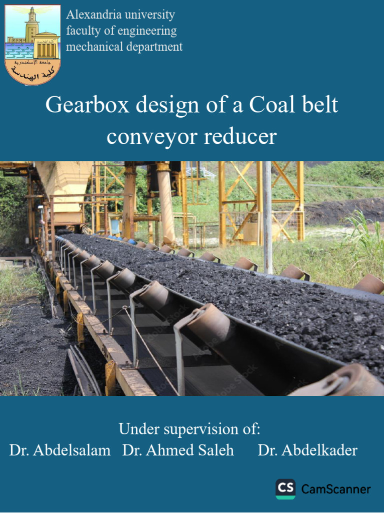 Gearbox Design for Coal Conveyor | PDF | Gear | Belt (Mechanical)