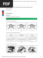 PET Practice Test 3 Answer Key | PDF