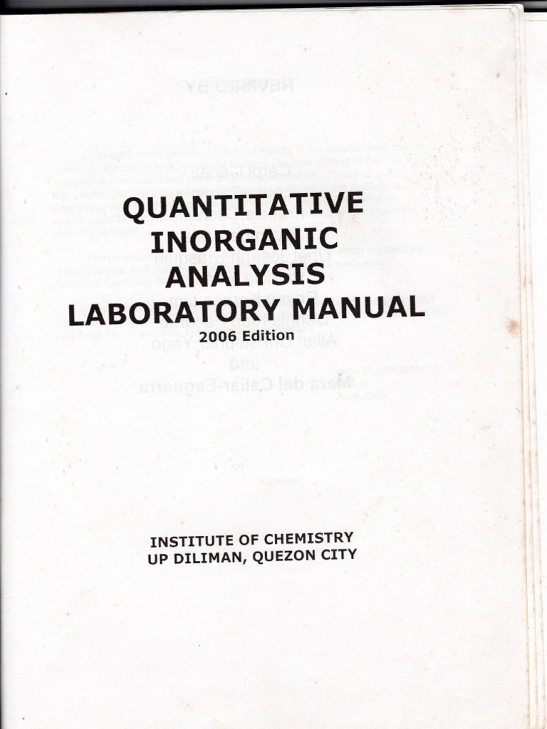 Anachem Lab Reference | PDF