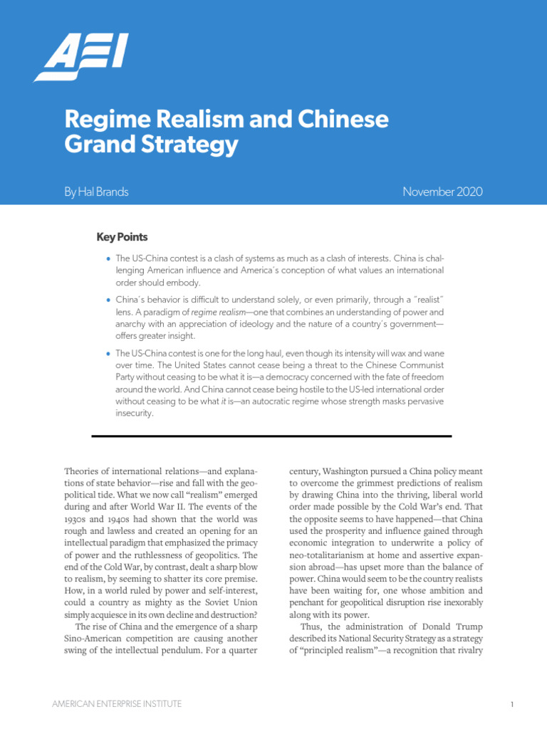 China's Grand Strategy and Global Order | PDF | Authoritarianism ...