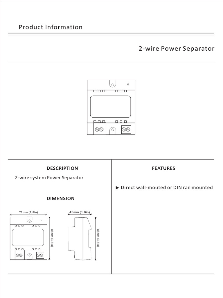Power Separator PL202 | PDF
