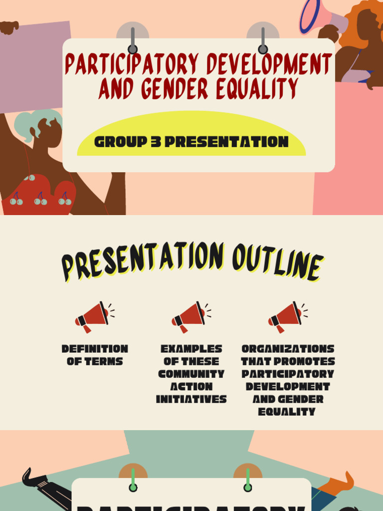Participatory Development and Gender Equality - Group 3 Presentation ...