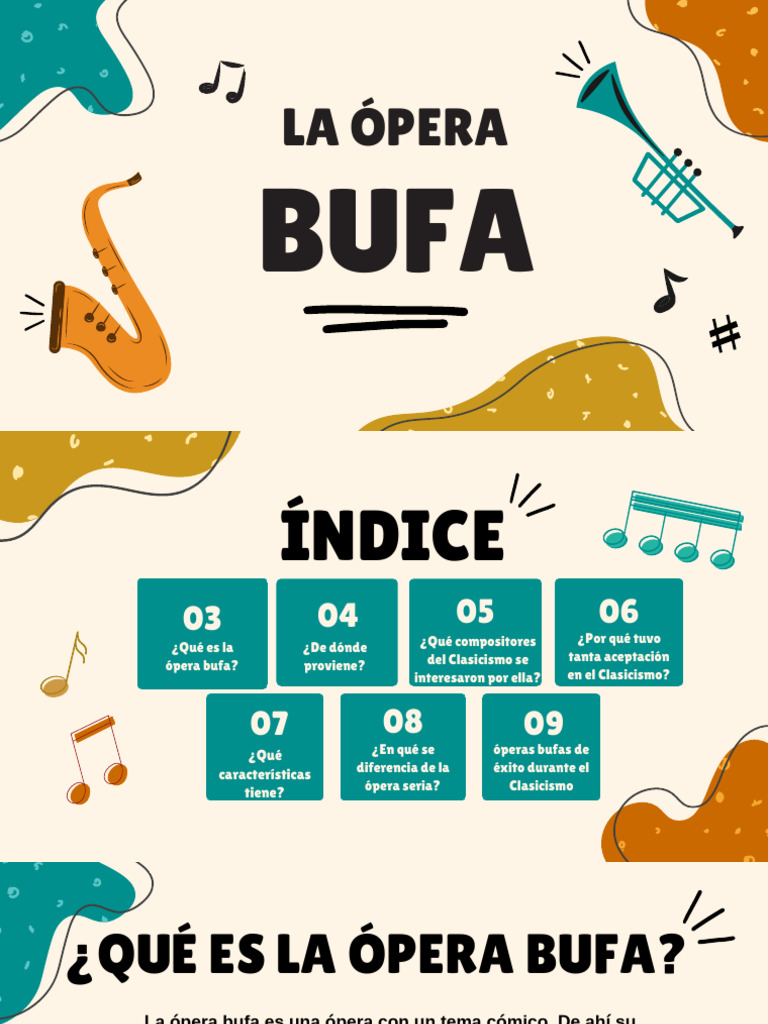 La Ópera Bufa | PDF