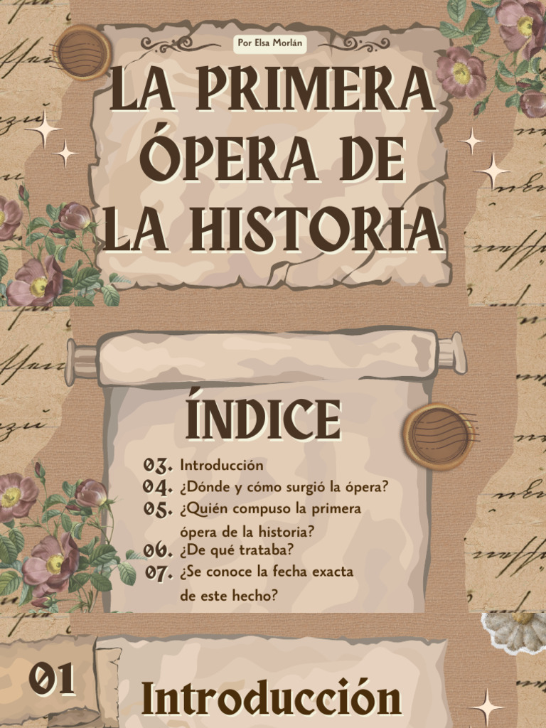 Orígenes de la Ópera: Historia y Creadores | PDF