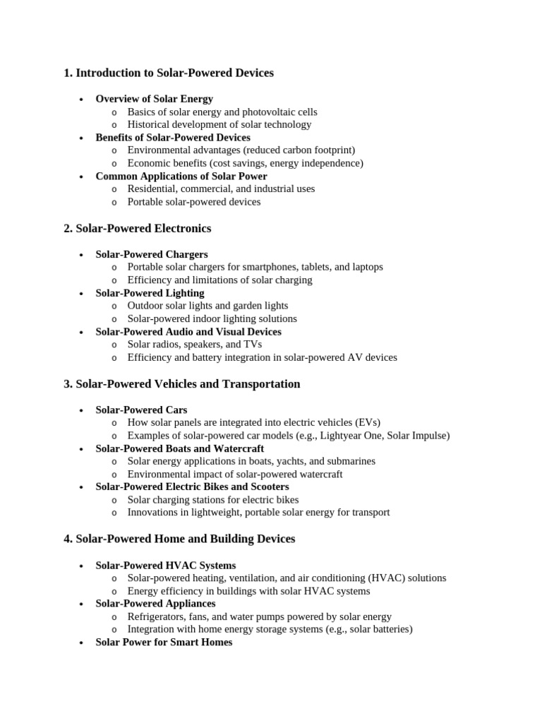 Solar Powered Devices | PDF | Solar Power | Solar Energy