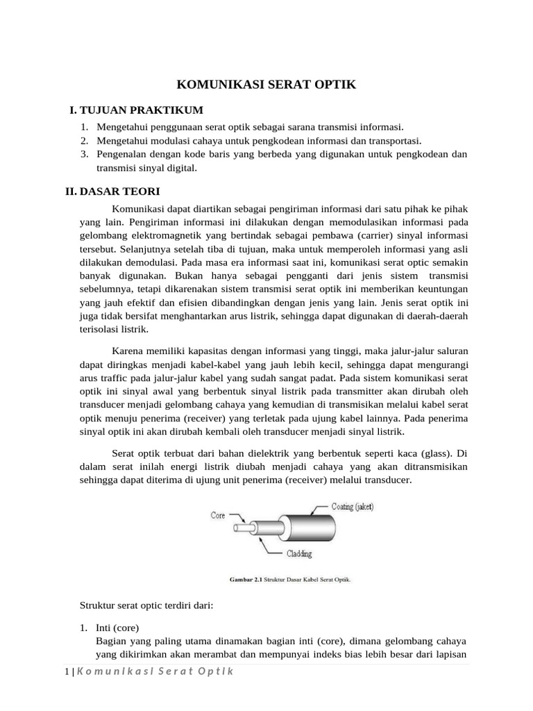 Komunikasi Serat Optik | PDF