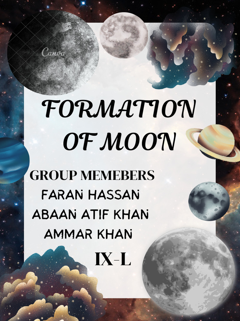Formation of Moon 1 | PDF
