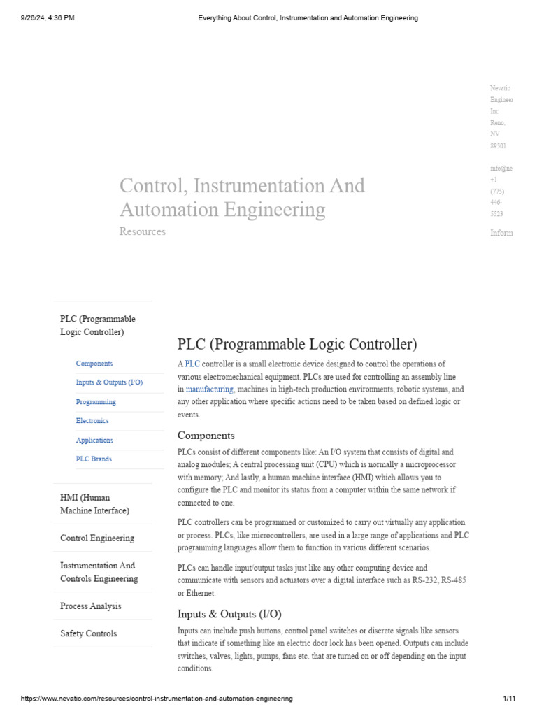 Comprehensive Guide to PLC Systems | PDF | Programmable Logic ...