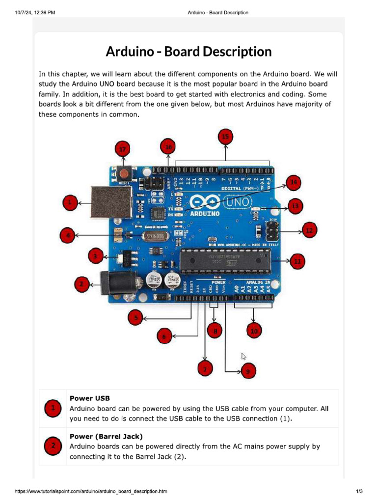 Subject A Topic IV - Arduino Board Parts and Discussion - Source ...
