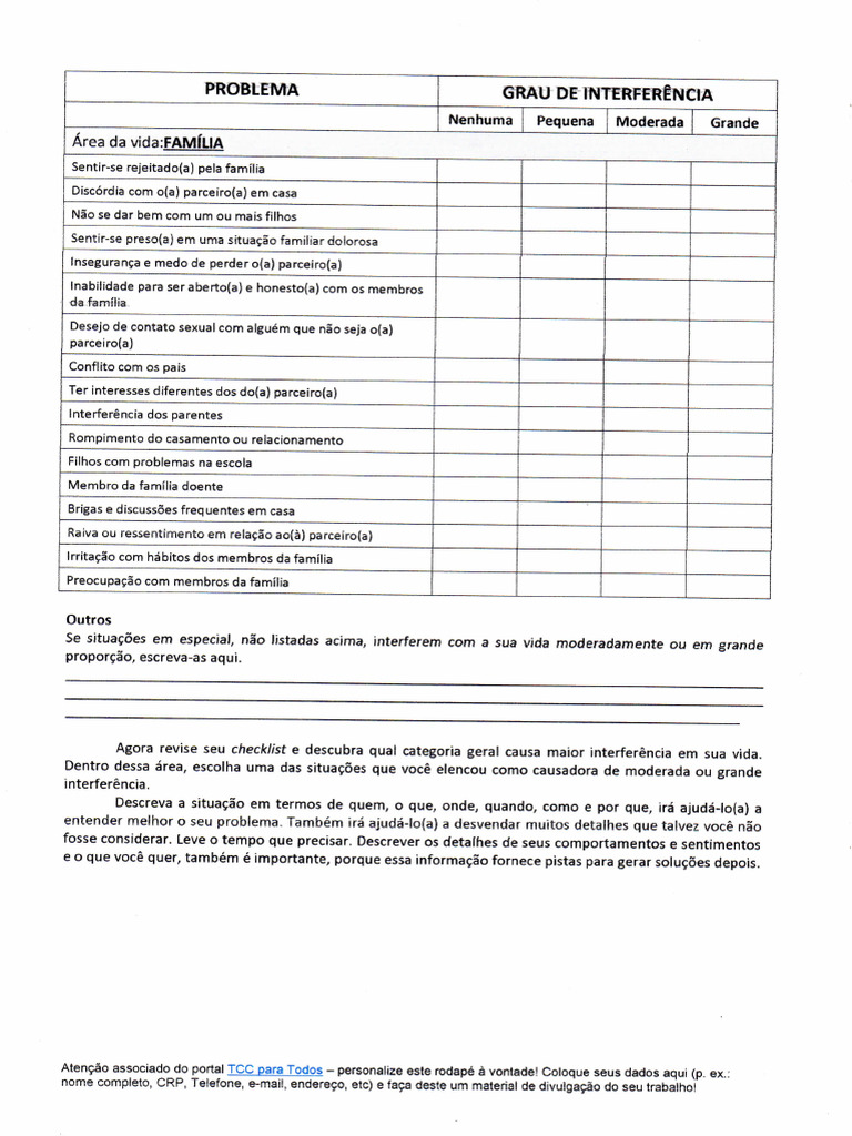 Check-List de Problemas | PDF
