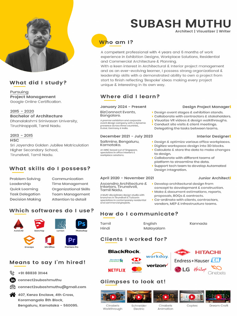Subash M Resume | PDF