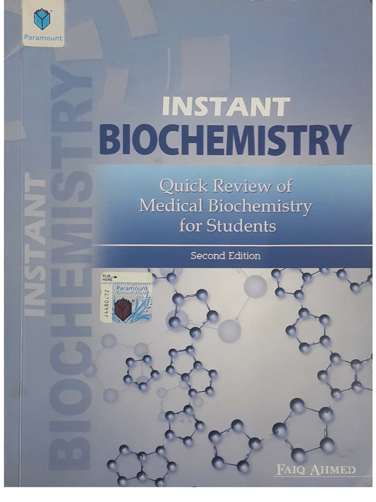 Instant Biochemistry by Faiq Ahmad | PDF