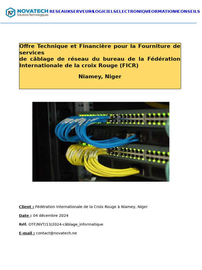 Offre - Technique - Cablage Informatique 2 | PDF | Serveur (Informatique) | Informatique