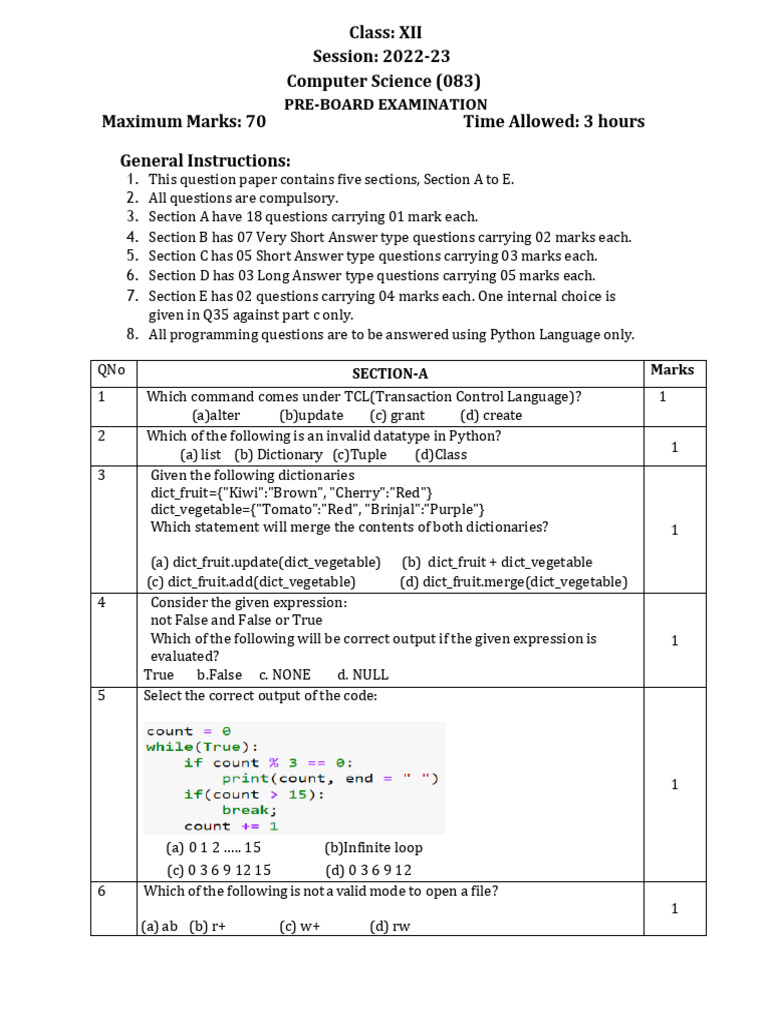 SQP 09 - QP | PDF | Parameter (Computer Programming) | Databases