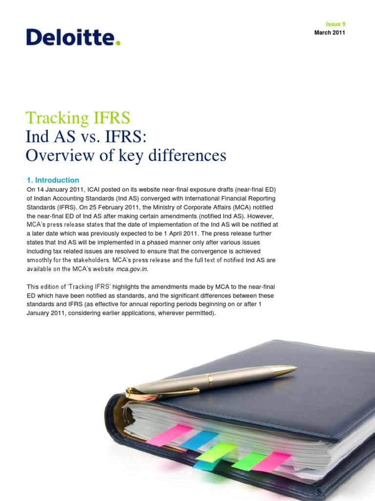 Ind As Vs Ifrs | PDF