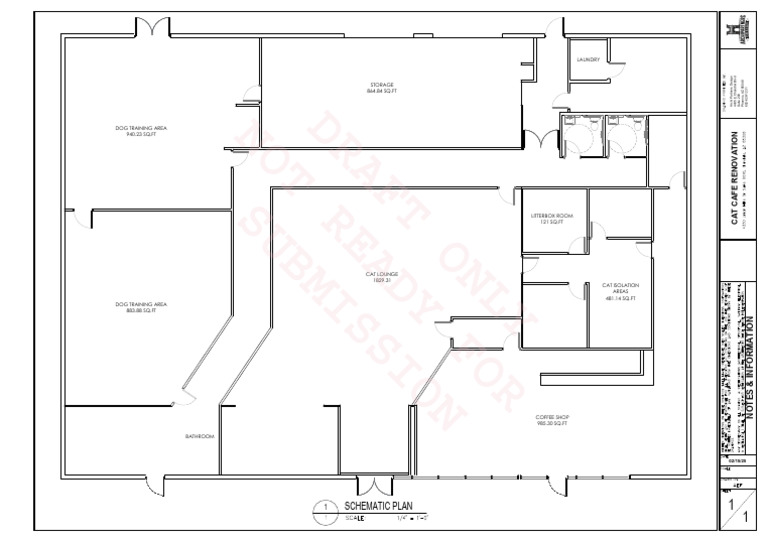 Cat Cafe Floor Plan Draft | PDF | Cats