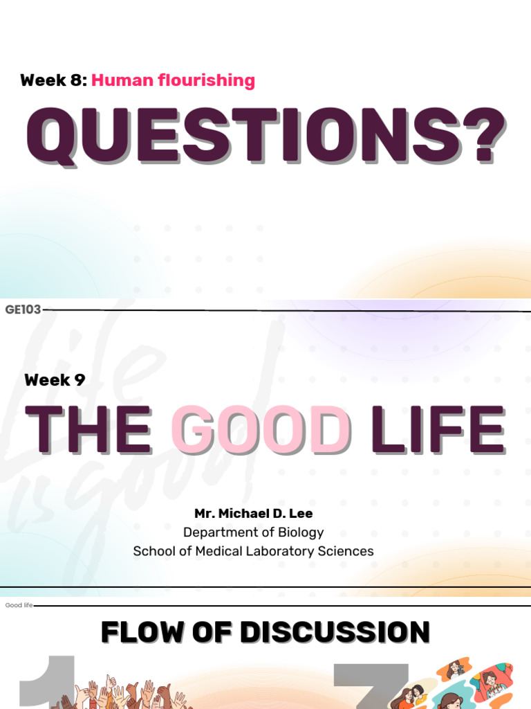 Week 9 The Good Life 2 1 | PDF | Virtue