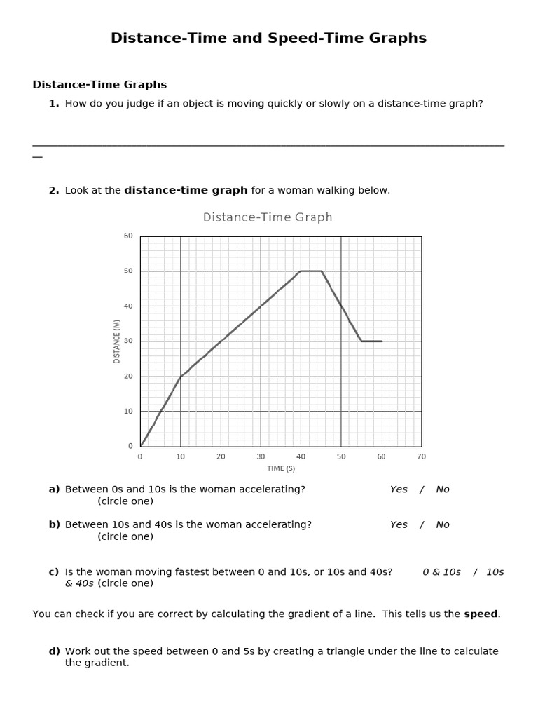 Distance Time and Velocity Time 2 | PDF | Acceleration | Speed