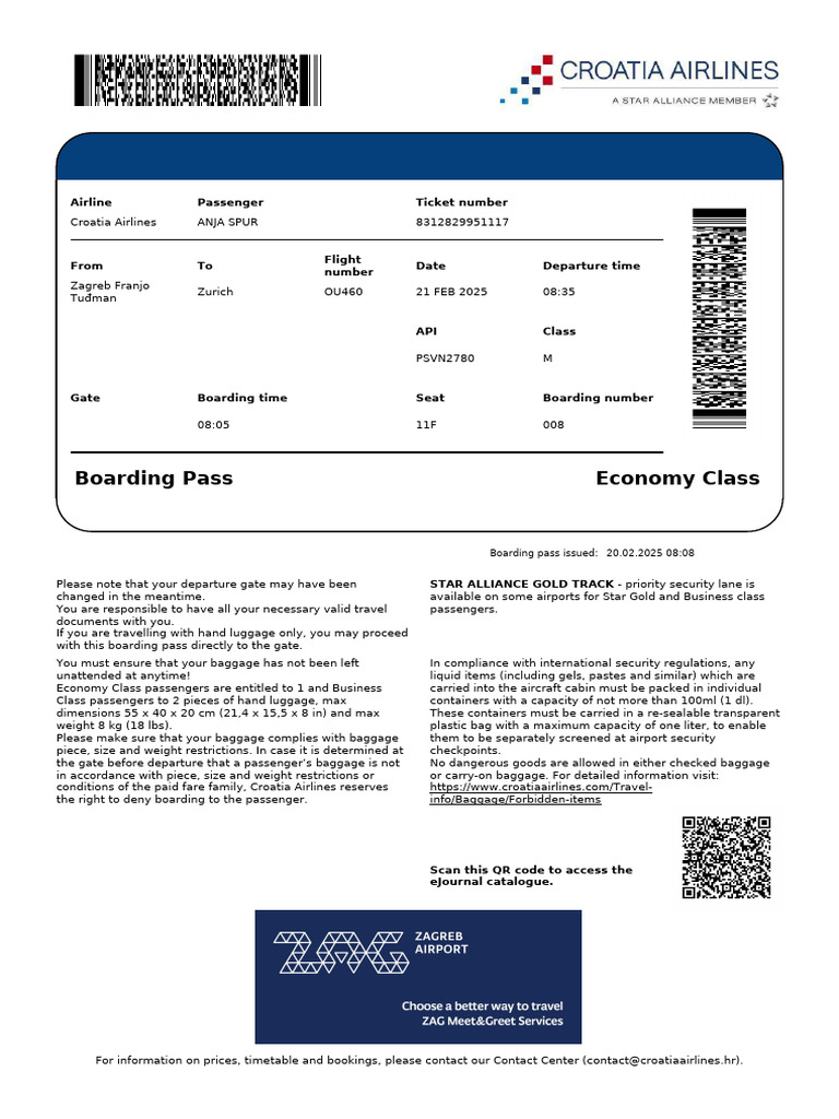 BoardingPass_20250220_080813__Q5QGUW_OU460 | PDF | Baggage | Aviation