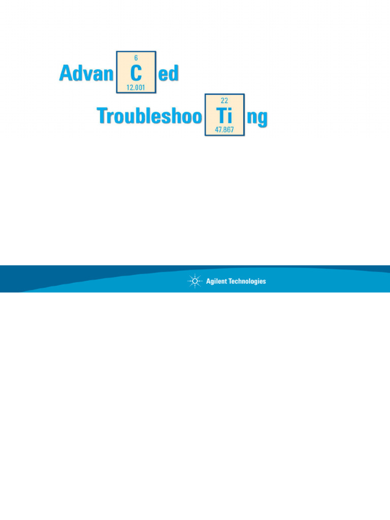 Advanced GC Troubleshooting | PDF | Gas Chromatography | Chromatography