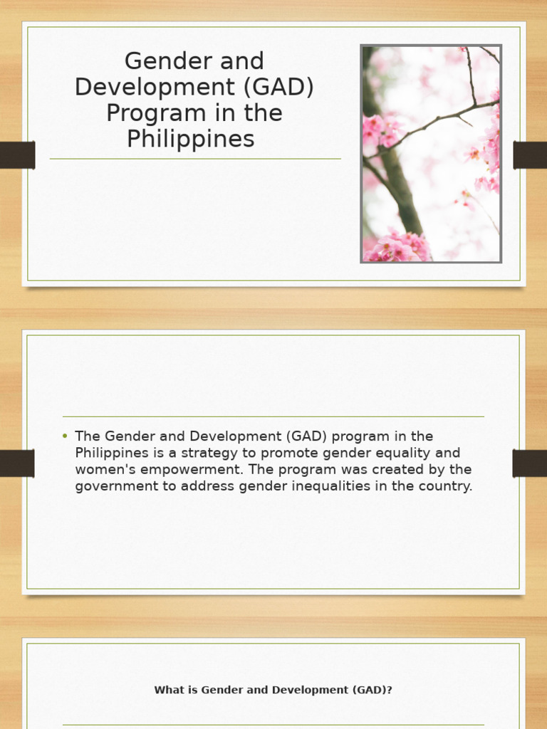 Gender and Development GAD Program | PDF | Gender And Development | Gender Mainstreaming