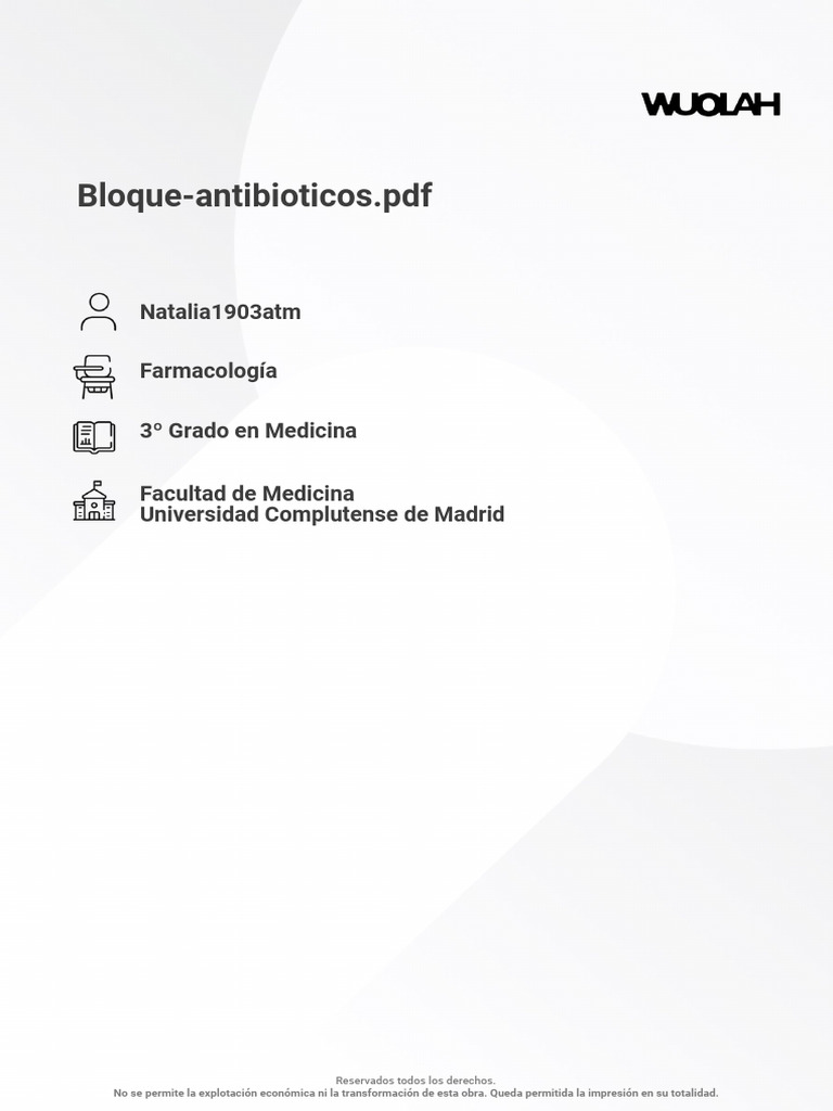 Tips medicina | PDF | Penicilina | Antibióticos