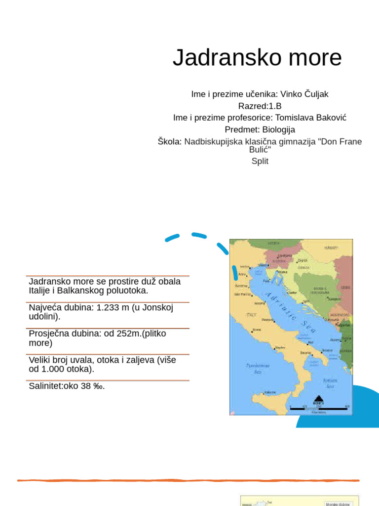 Jadransko More Biologija | PDF