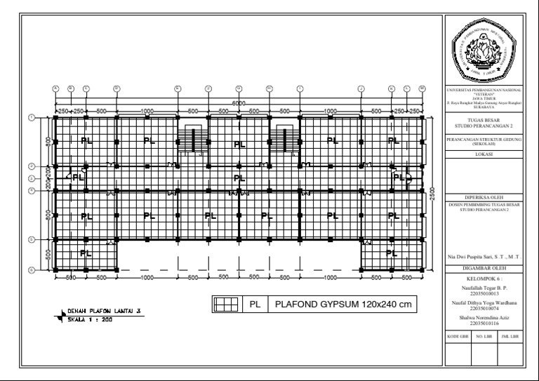 Denah Plafond Lt 3 | PDF