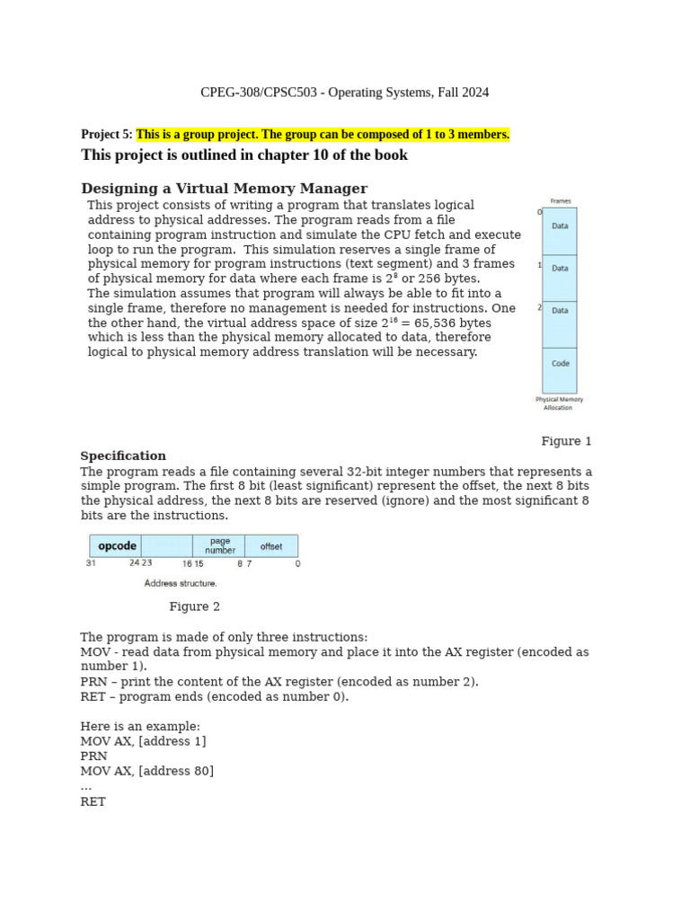 CPEG308 CPSC503 F2022 Project 5 | PDF | Computer Program | Programming