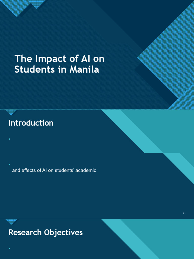 AI's Impact on Manila Students' Education | PDF