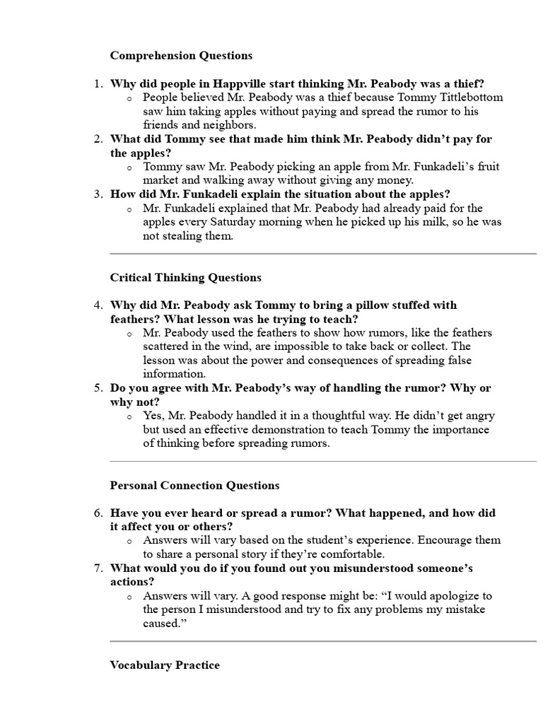 Understanding Rumors and Consequences | PDF | Forgiveness