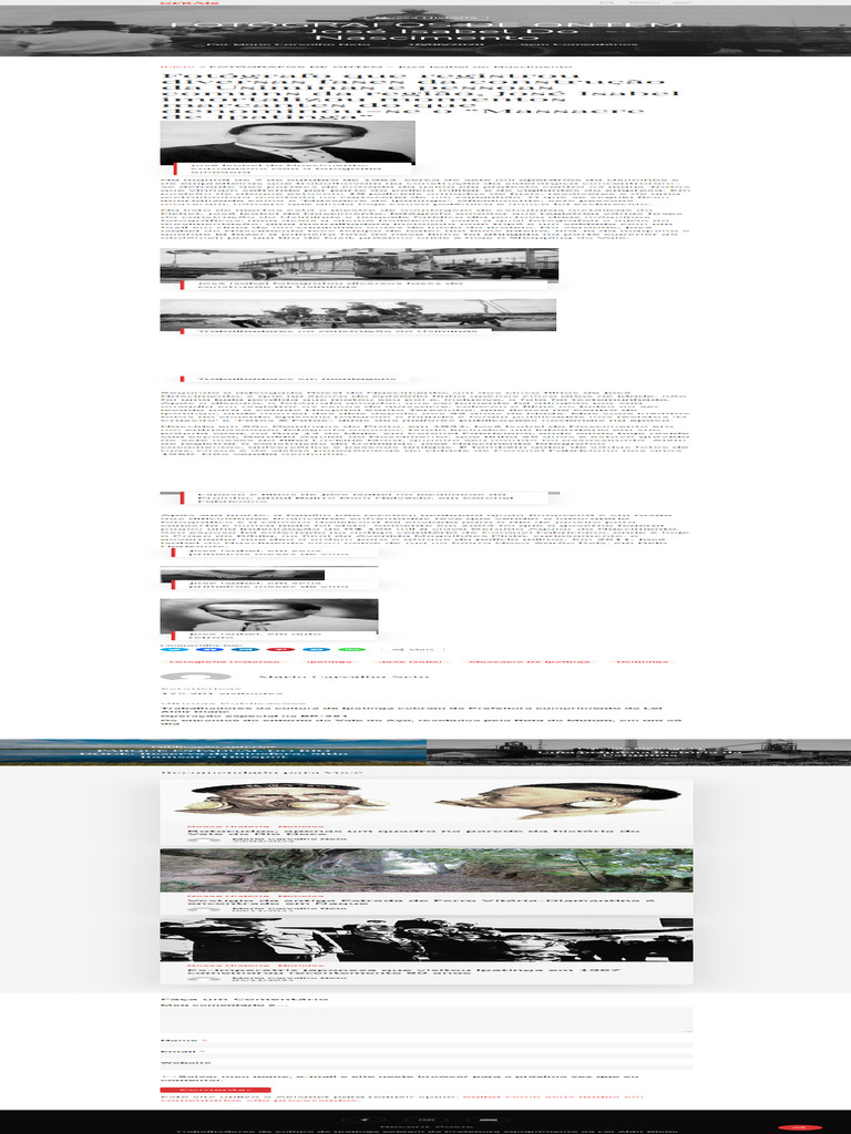 Screencapture Revistacaminhosgerais BR Nossa Historia Fotografos de Ontem Jose Isabel Do ...