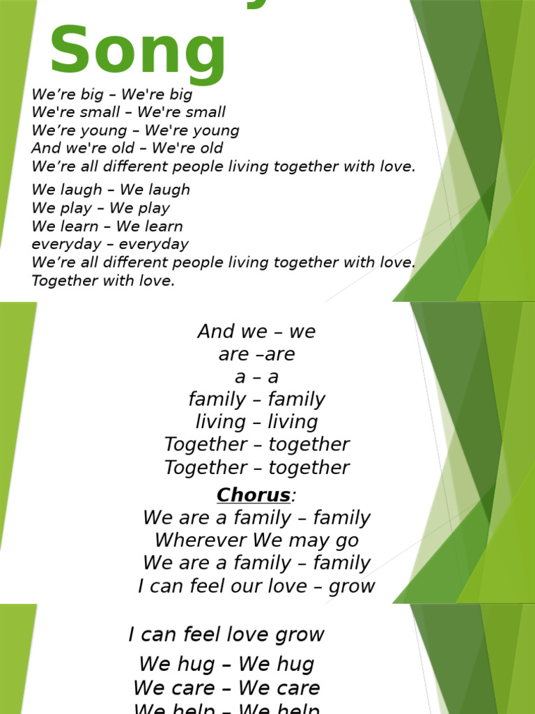 Family Song | PDF