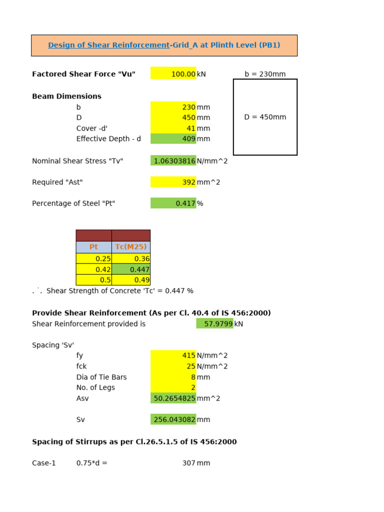 Design of Stirrups | PDF | Applied And Interdisciplinary Physics ...