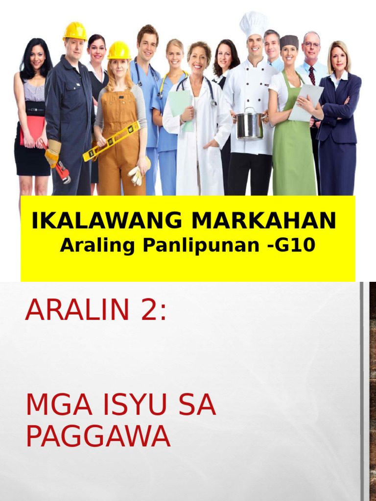 24 25 Q2 Ap10 Isyu Sa Paggawa | PDF