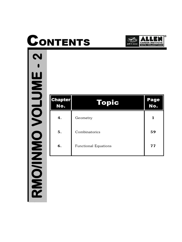 RMO & INMO Module - Volume-2 | PDF | Elementary Geometry | Elementary ...