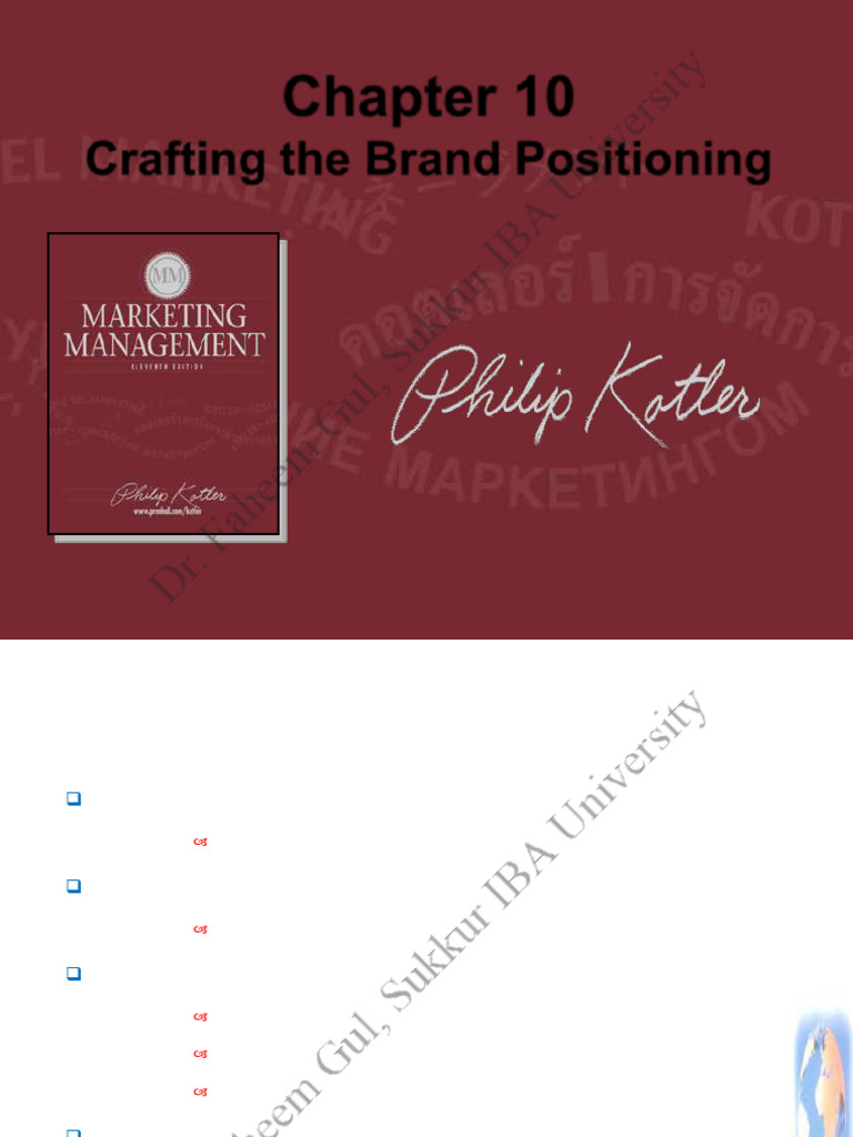 Chapter 10 (Crafting Brand Positioning) | PDF | Brand | Marketing