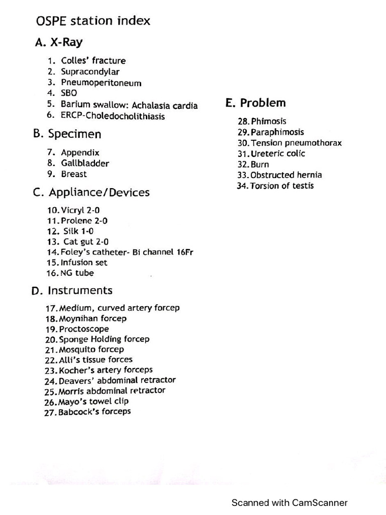 02) Surgery OSPE | PDF