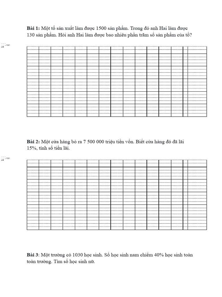 Các D NG Toán L P 5 | PDF