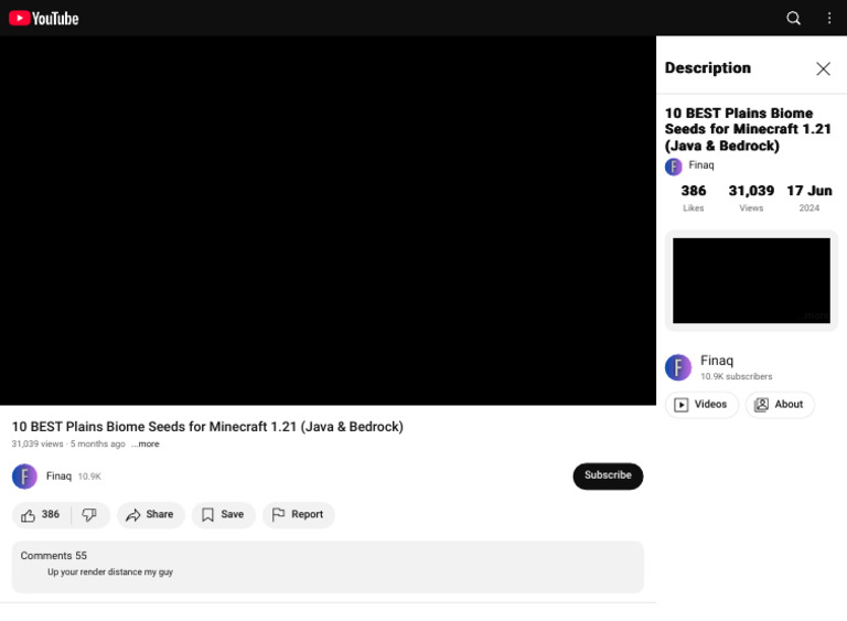 10 BEST Plains Biome Seeds For Minecraft 1.21 (Java & Bedrock) - YouTube | PDF | Minecraft
