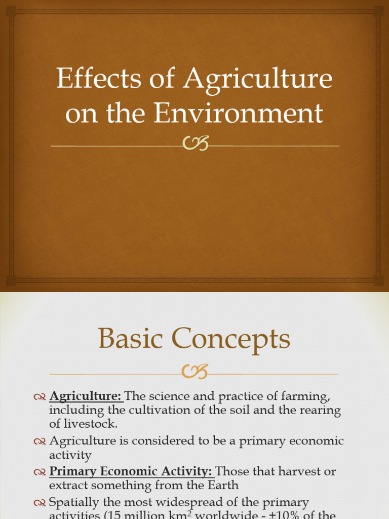 Agriculture's Environmental Impact Analysis | PDF | Agriculture | Soil