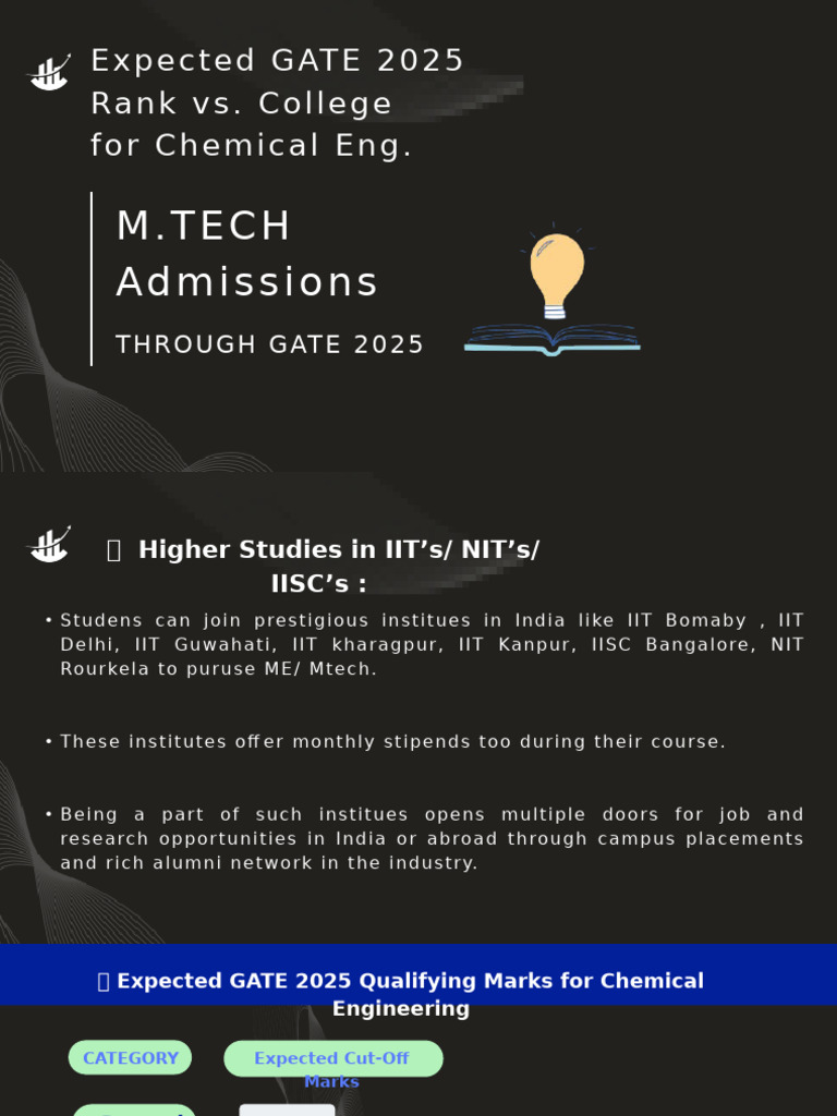 GATE 2025: M.Tech Admissions Guide | PDF | Economy Of India | Career ...