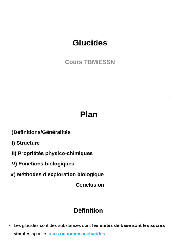Glucides-1 | PDF | Glucide | Glucose