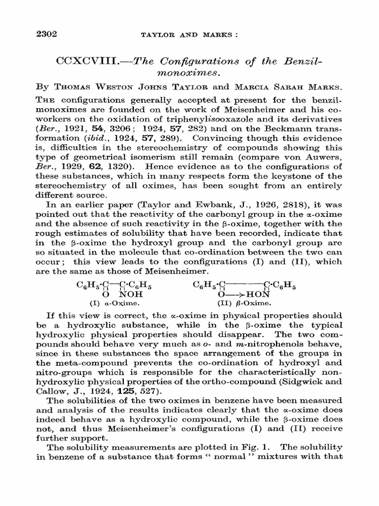 A-benzil Monoxime Preparattion | PDF | Solubility | Melting Point