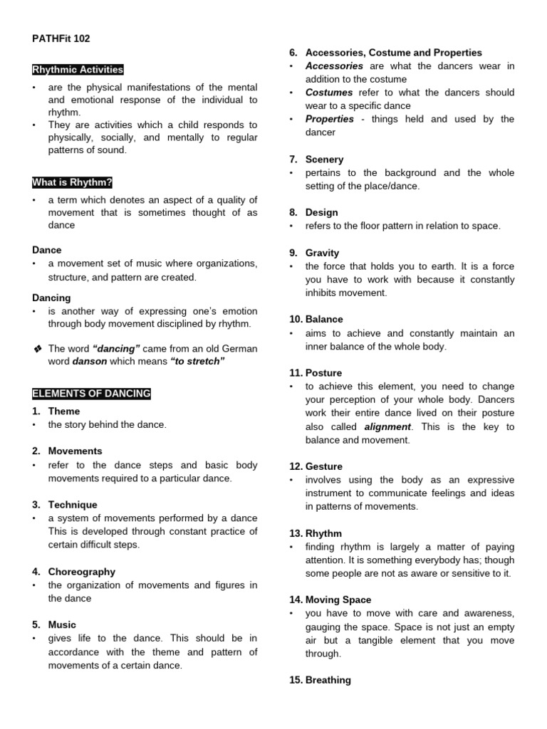 PATHFit 102 | PDF | Dances | Foot