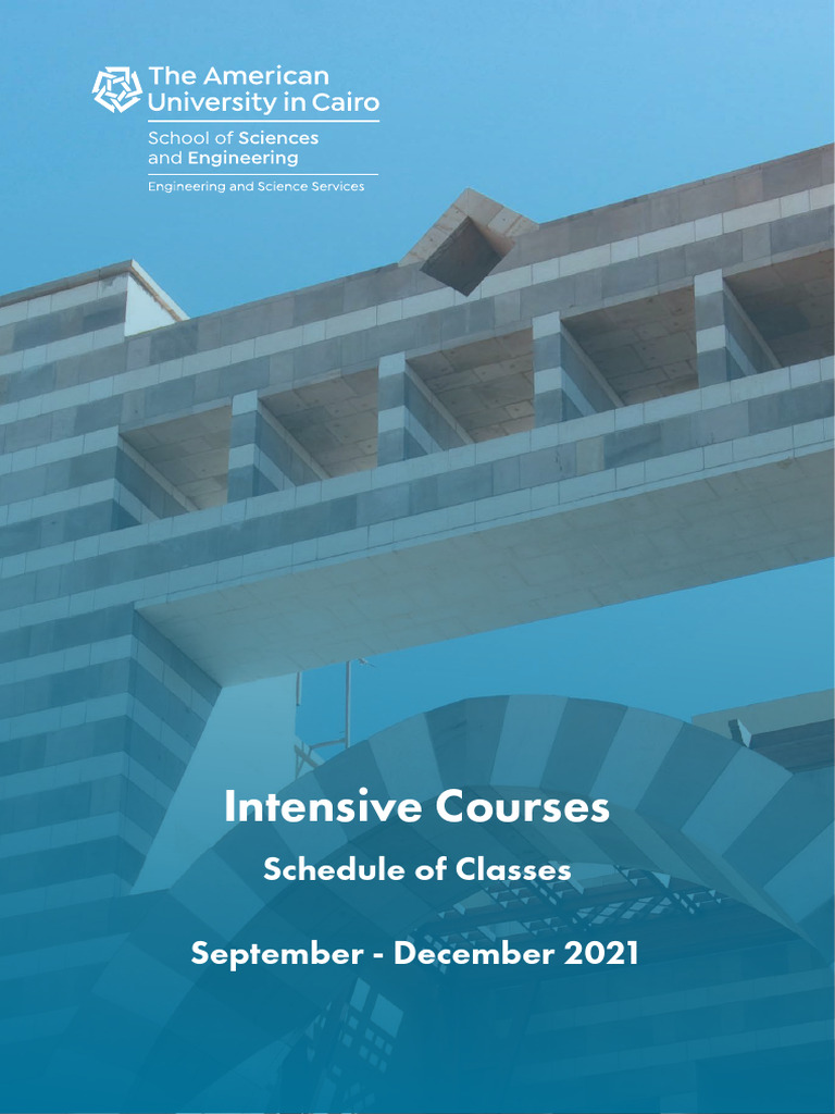 Intensive Schedule 2021 (September - December 2021) | PDF | Educational ...