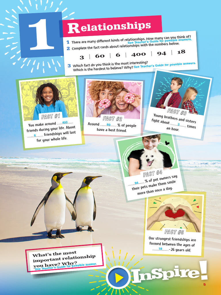 Inspire B1 Unit 1 28090 | PDF | Sibling | Linguistics