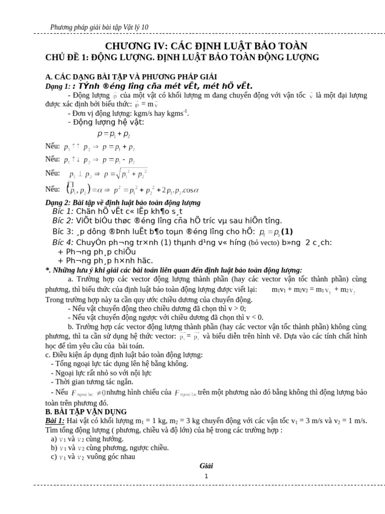 Phuong phap giai BT Ly 10 | PDF