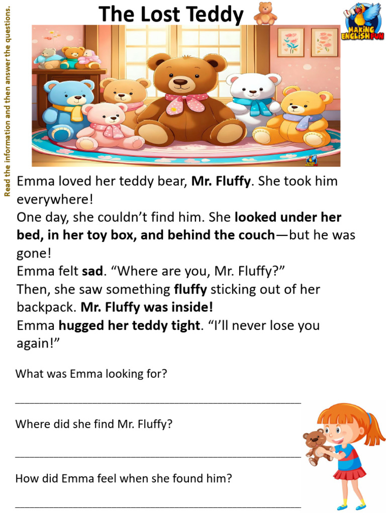 Grade 2 Reading Comprehension Stories | PDF