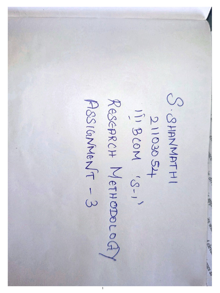 RM Assignment 3 by Rama | PDF